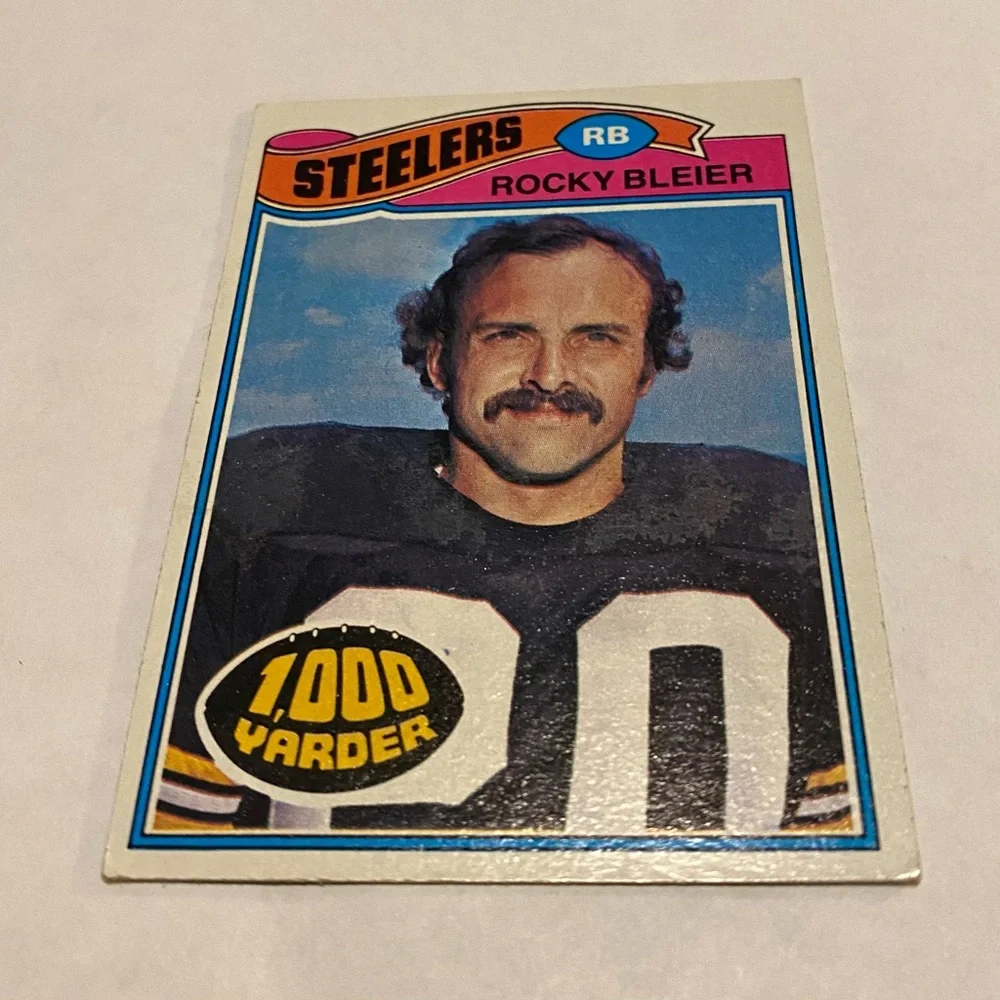 1977 Topps Football Card | Toys | Rocky Bleier 977 Topps Football Card ...